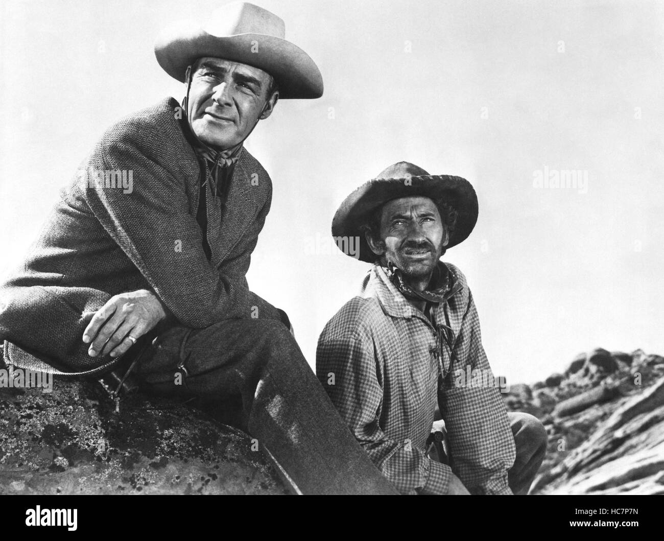 SUGARFOOT, Randolph Scott, Arthur Hunnicut, 1951 Stock Photo - Alamy
