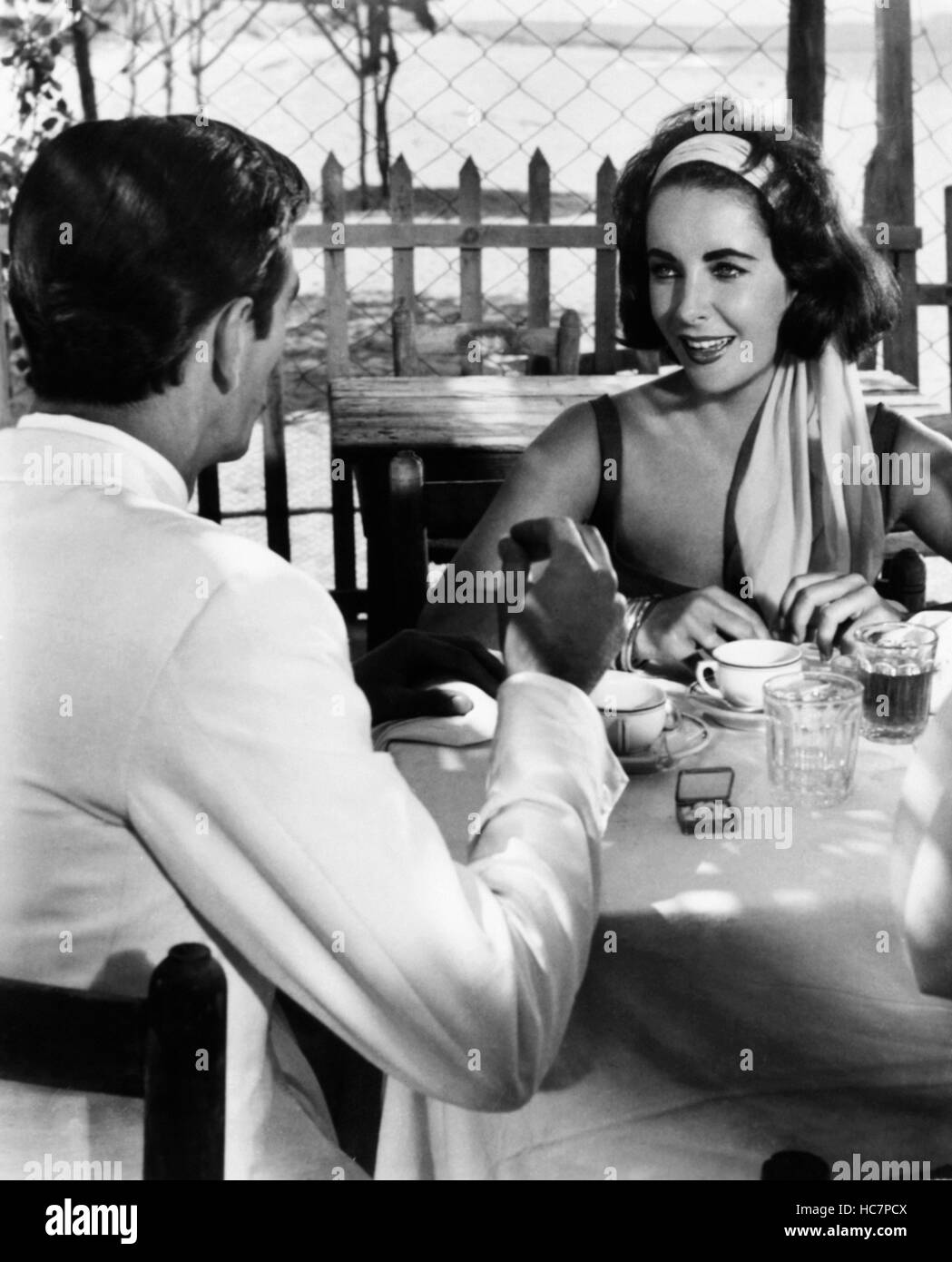 SUDDENLY LAST SUMMER, from left, Julian Ugarte Landa, Elizabeth Taylor ...