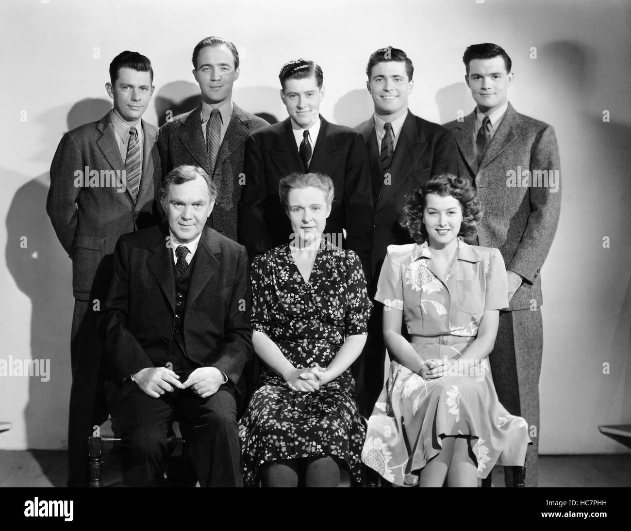 THE SULLIVANS, (aka THE FIGHTING SULLIVANS), from left, front, Thomas ...