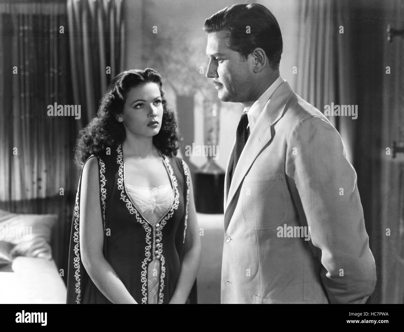 SUNDOWN, from left: Gene Tierney, Carl Esmond, 1941 Stock Photo - Alamy