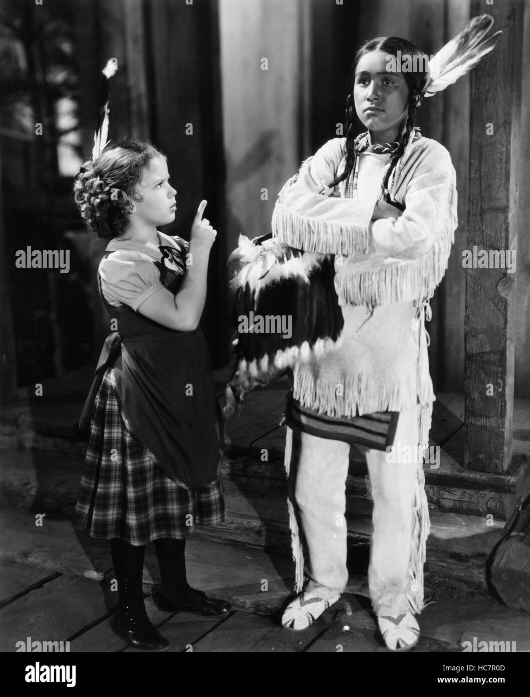 SUSANNAH OF THE MOUNTIES, from left, Shirley Temple, Martin Good Rider ...