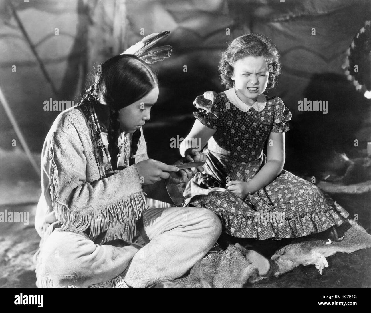 SUSANNAH OF THE MOUNTIES, from left, Martin Good Rider, Shirley Temple ...
