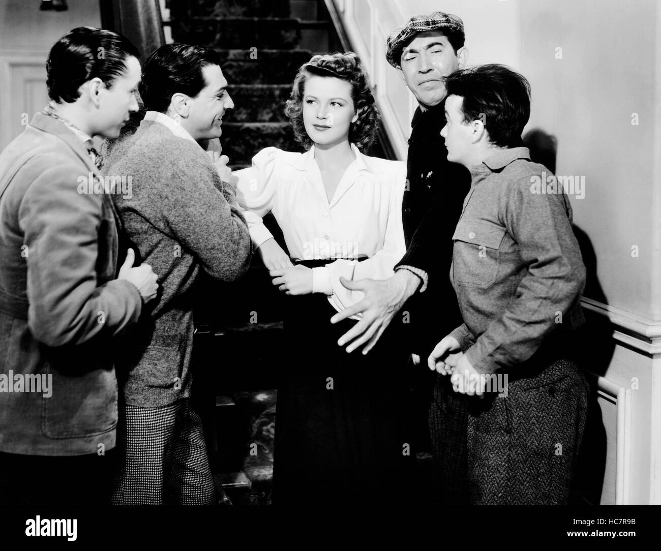 SUNDAY PUNCH, from left, Tony Caruso, Tito Rinaldo, Jean Rogers, Rags ...