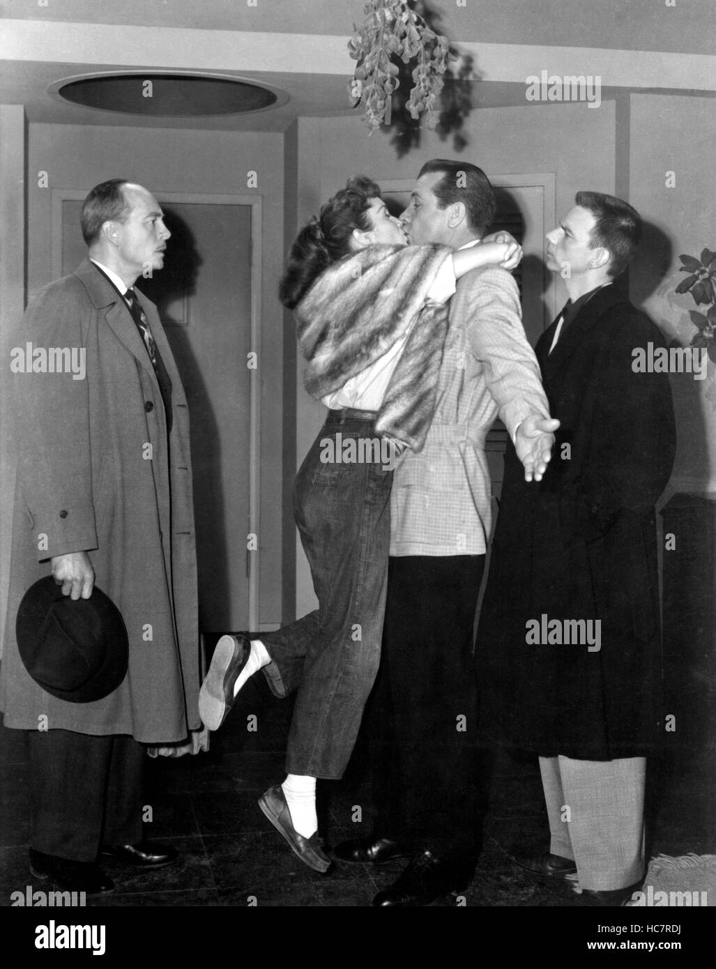 SUSAN SLEPT HERE, Les Tremayne, Debbie Reynolds, Dick Powell, Alvy ...