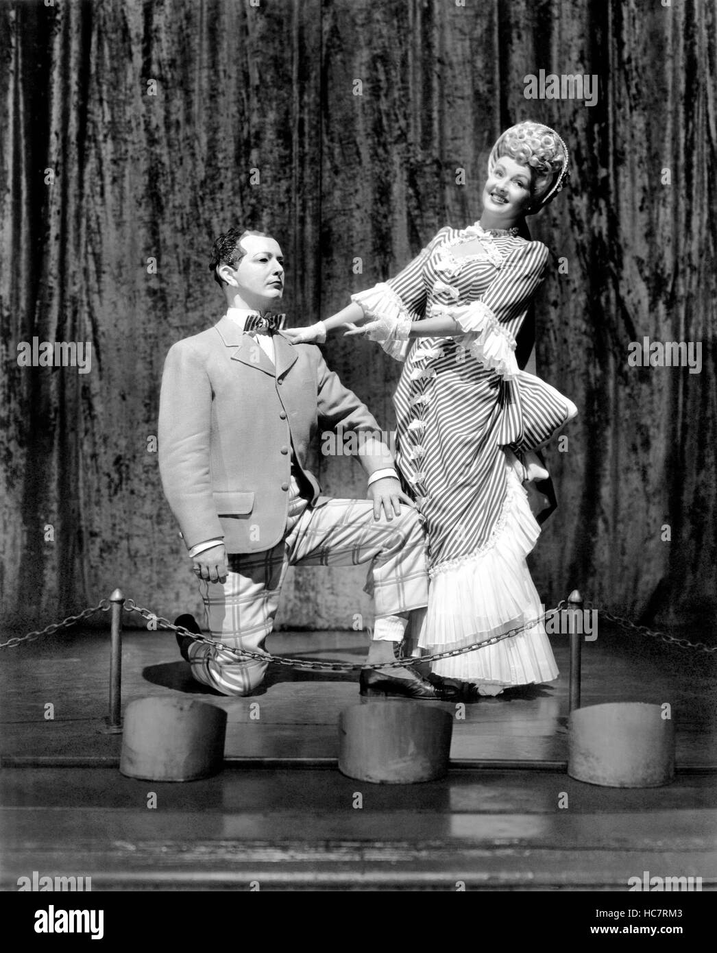 SWEET ROSIE O'GRADY, Betty Grable, (with a chorus boy in a Robert Young mask), 1943, ©20th ...