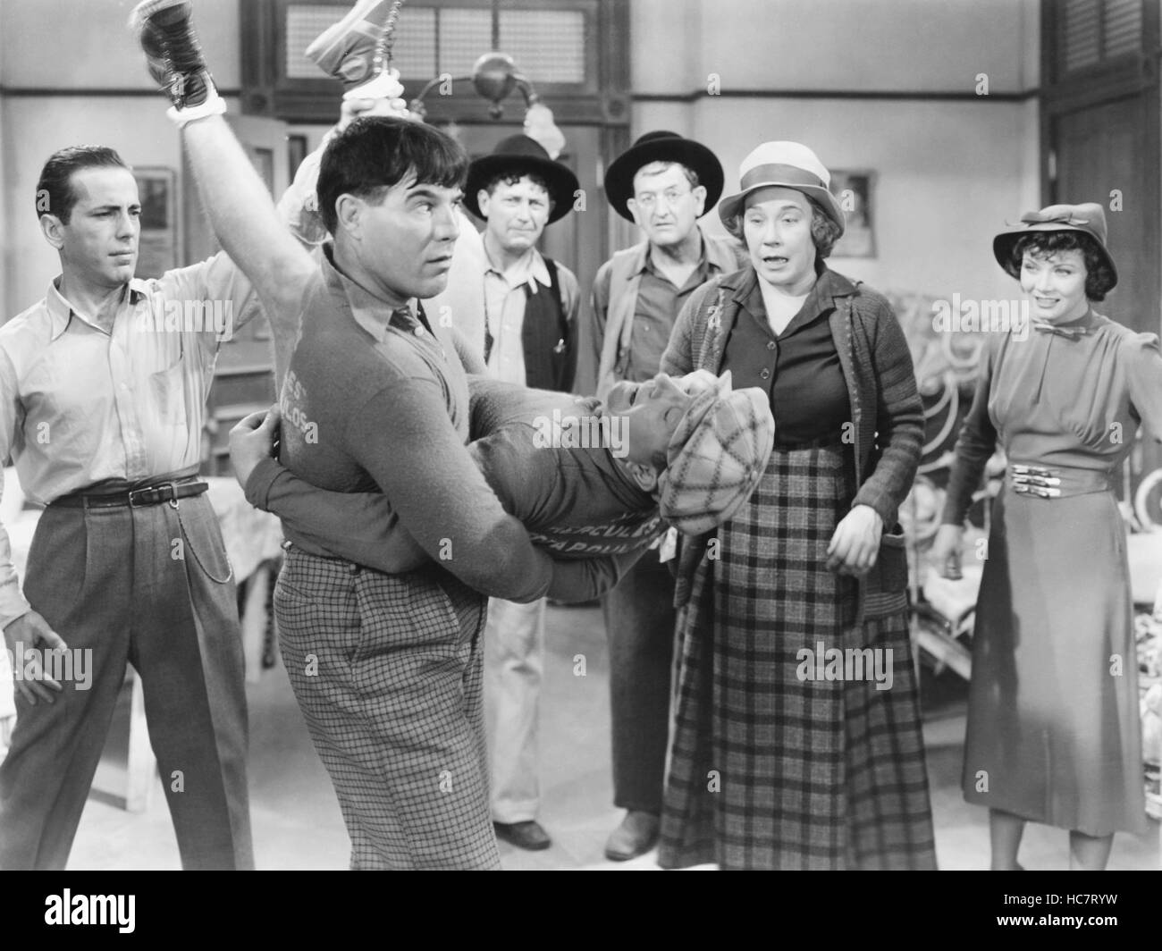 SWING YOUR LADY, front from left: Humphrey Bogart, Nat Pendleton, Frank ...