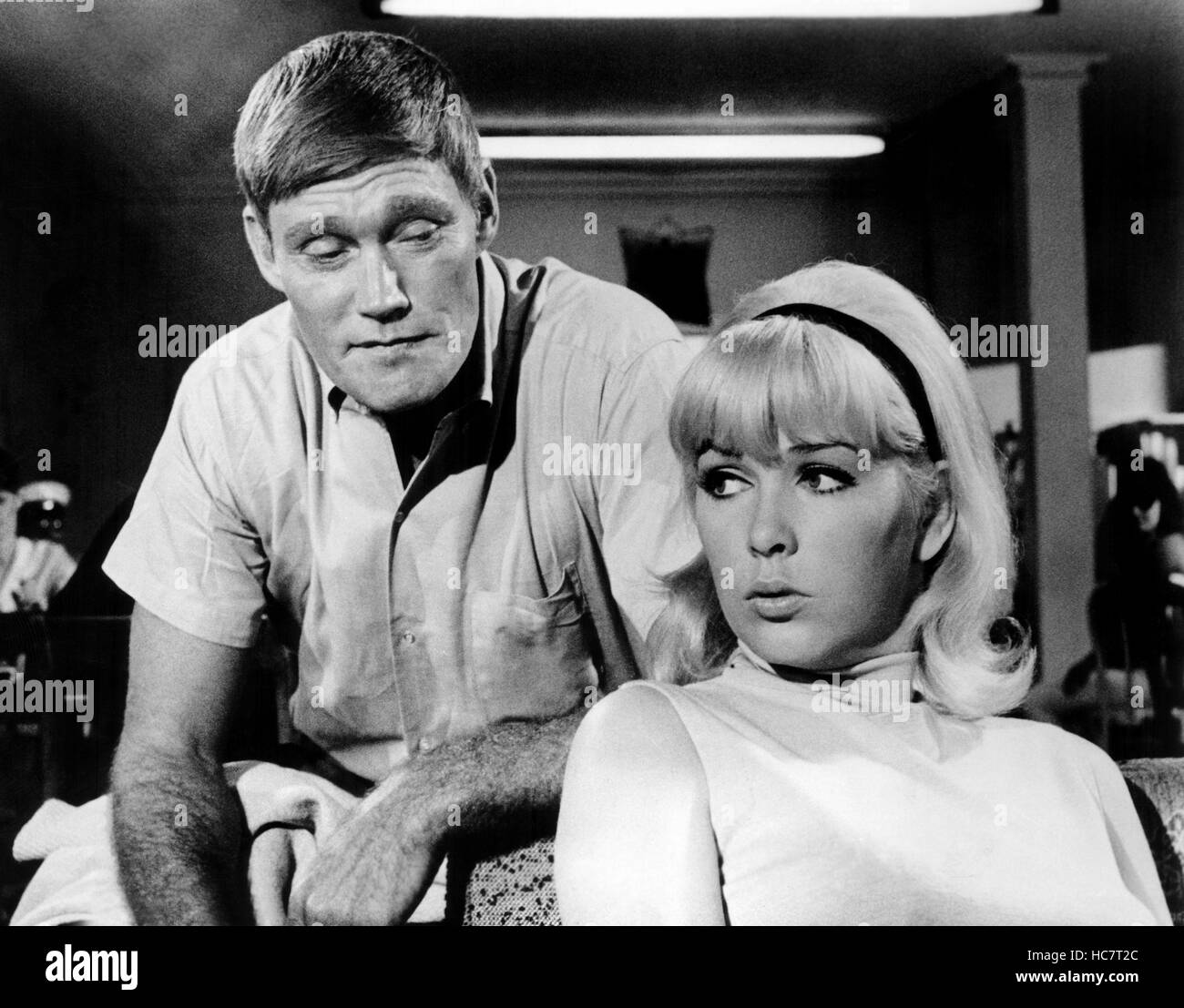 SYNANON, from left: Chuck Connors, Stella Stevens, 1965 Stock Photo - Alamy