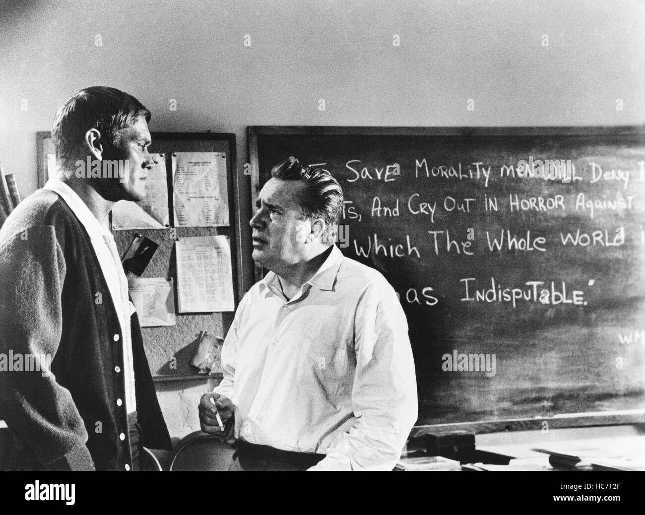 SYNANON, from left: Chuck Connors, Edmond O'Brien, 1965 Stock Photo - Alamy