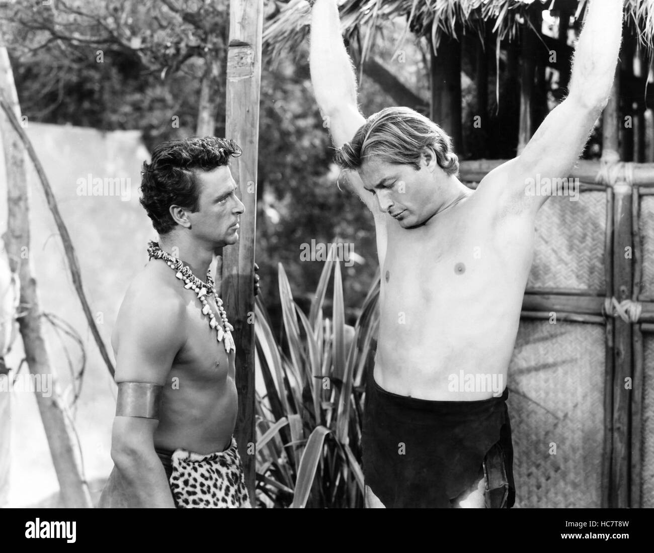 TARZAN AND THE SHE-DEVIL, from left: Henry Brandon, Lex Barker, 1953 ...
