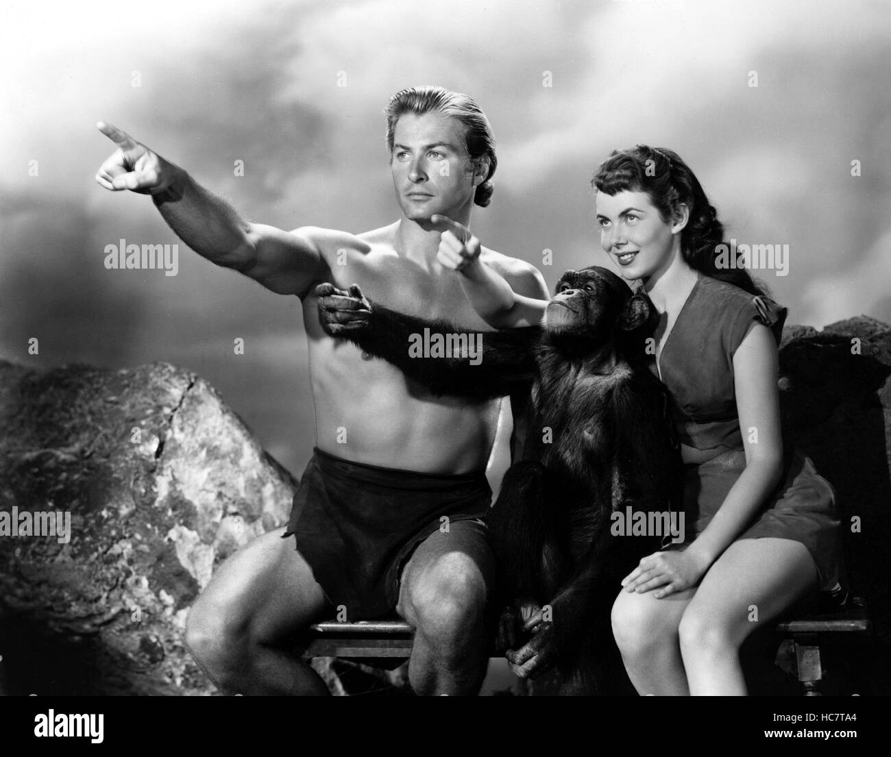 TARZAN AND THE SLAVE GIRL, Lex Barker, Vanessa Brown, Cheetah, 1950 ...