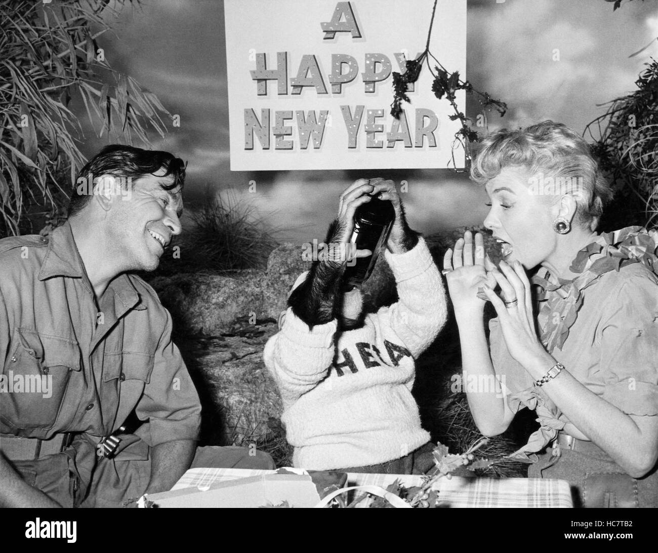 TARZAN AND THE LOST SAFARI, Robert Beatty, Yolande Donlan, Jo-Jo the ...