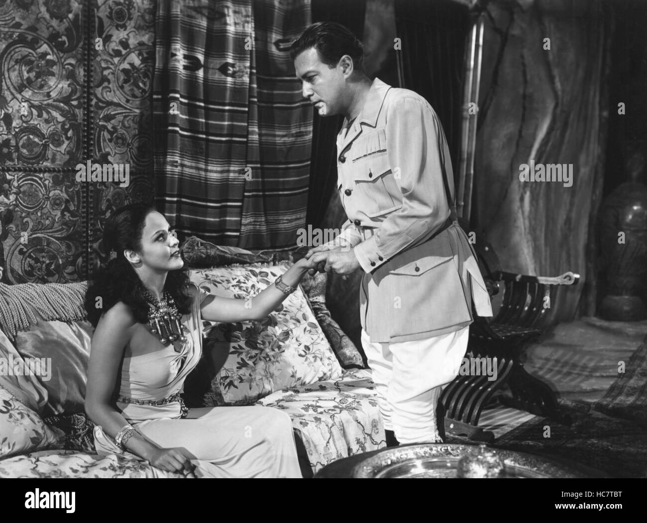 TARZAN AND THE LEOPARD WOMAN, Acquanetta, Edgar Barrier, 1946 Stock ...