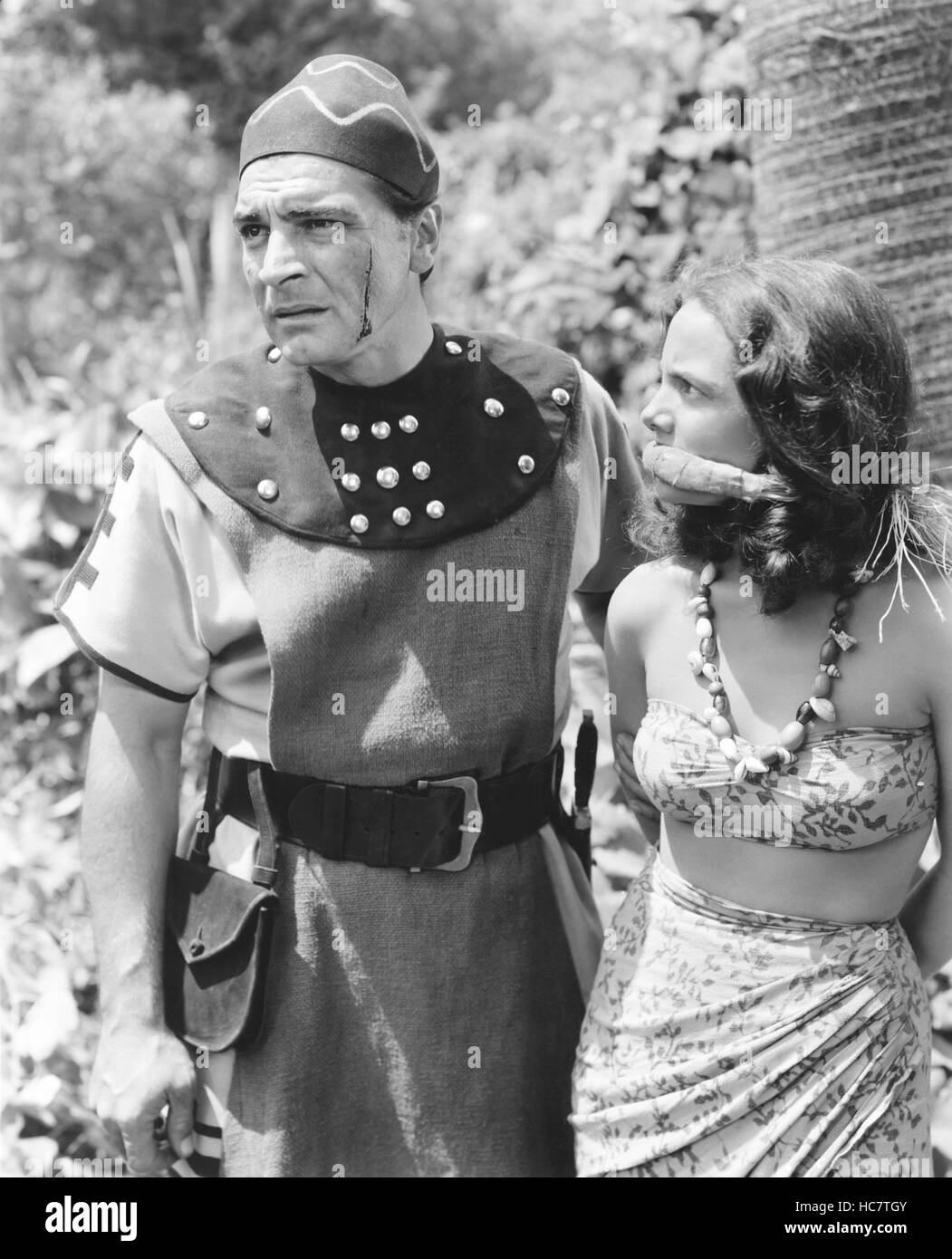 TARZAN AND THE SLAVE GIRL, from left: Anthony Caruso, Mary Ellen Kay, 1950 Stock Photo - Alamy