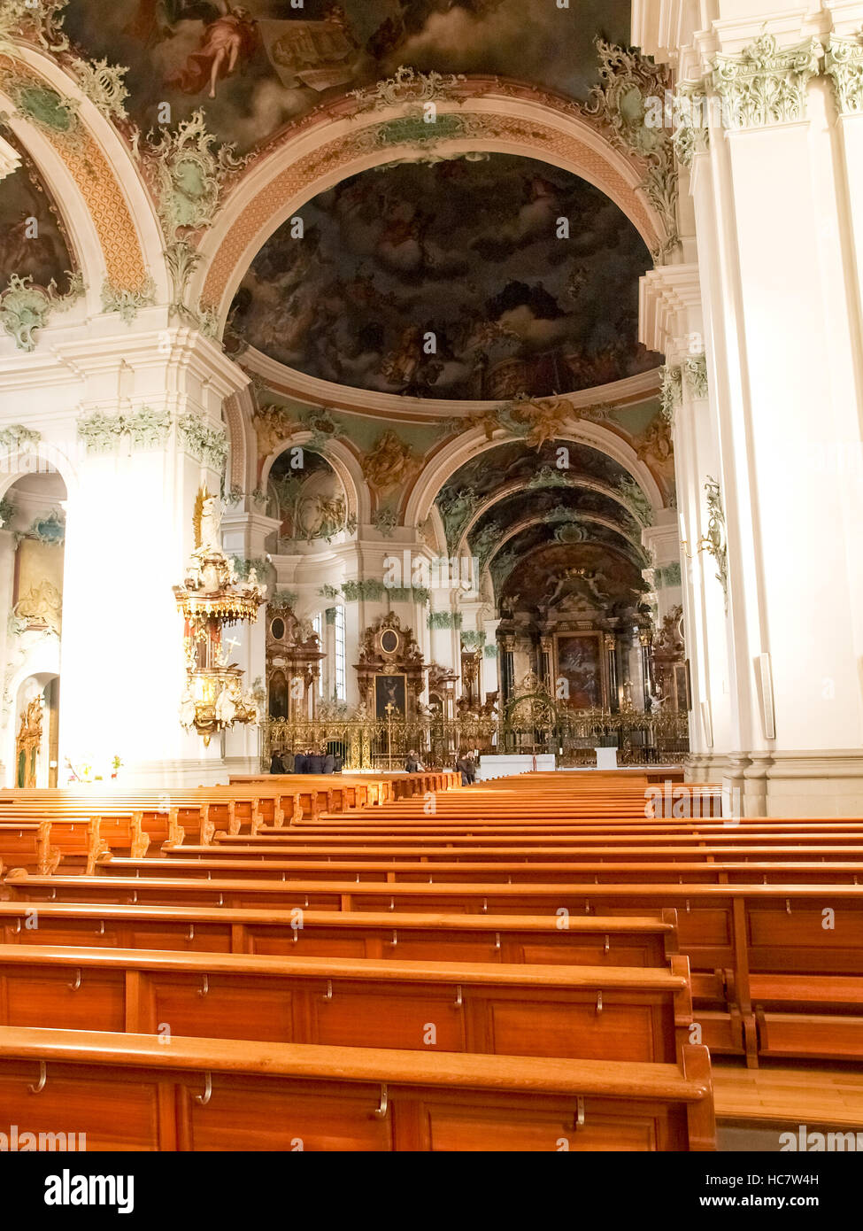 St. Gallen, Switzerland - November 30, 2016: Abbey of St. Gall. The ...