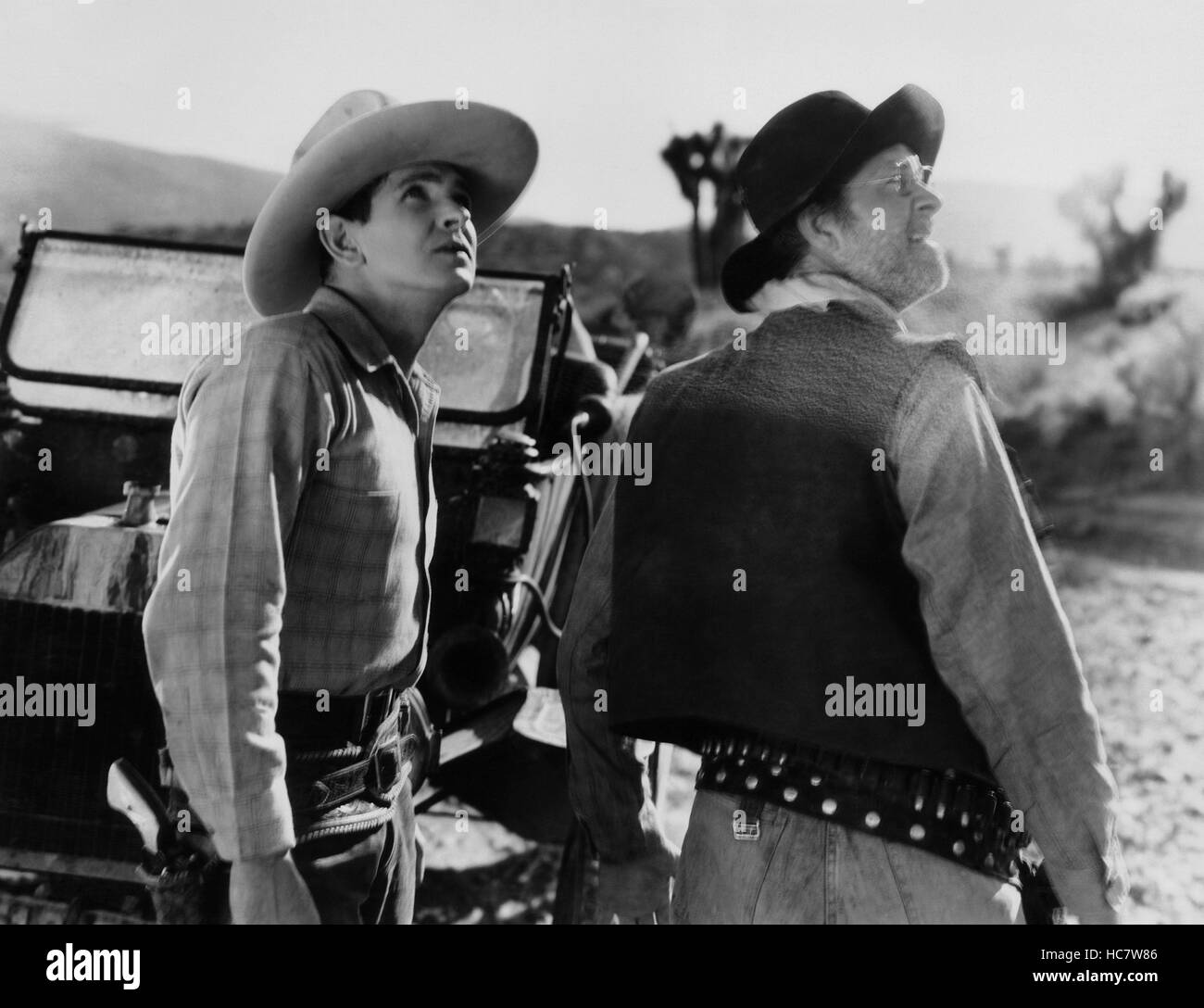 TEXAS BUDDIES, Bob Steele, Gabby Hayes, 1932 Stock Photo - Alamy