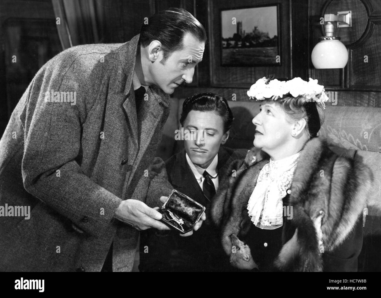 TERROR BY NIGHT, THE, Basil Rathbone, Geoffrey Steele, Mary Forbes ...