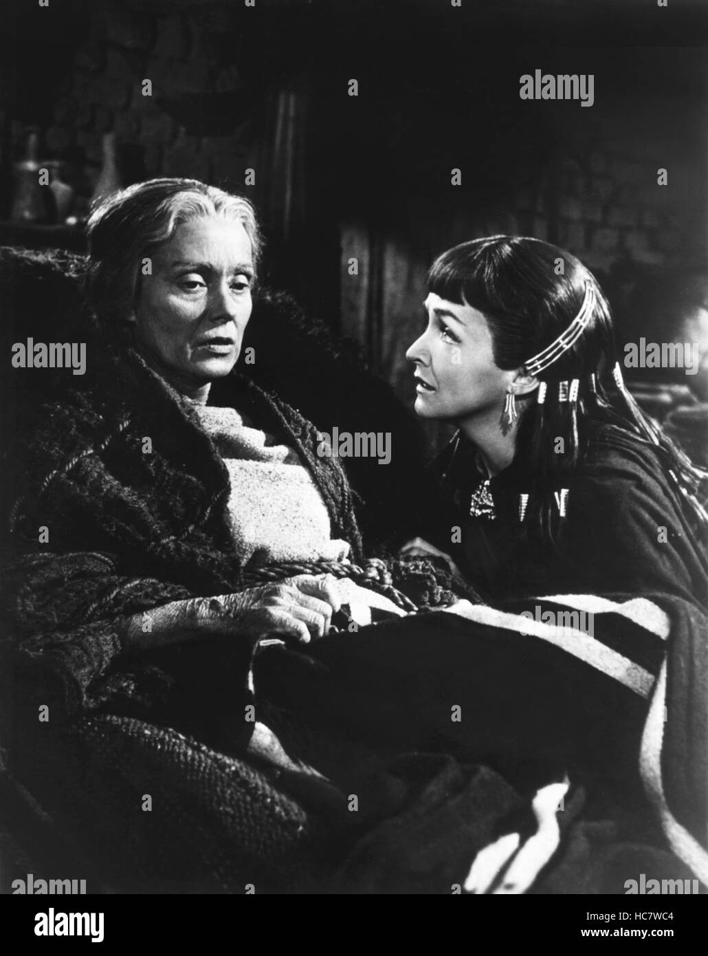 THE TEN COMMANDMENTS, from left: Martha Scott, Nina Foch, 1956 Stock ...