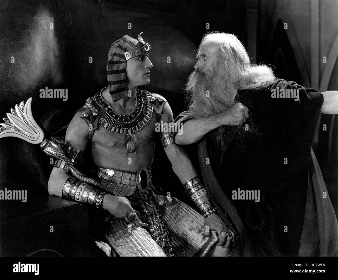 THE TEN COMMANDMENTS, Charles de Roche as Pharaoh Rameses II, Theodore ...