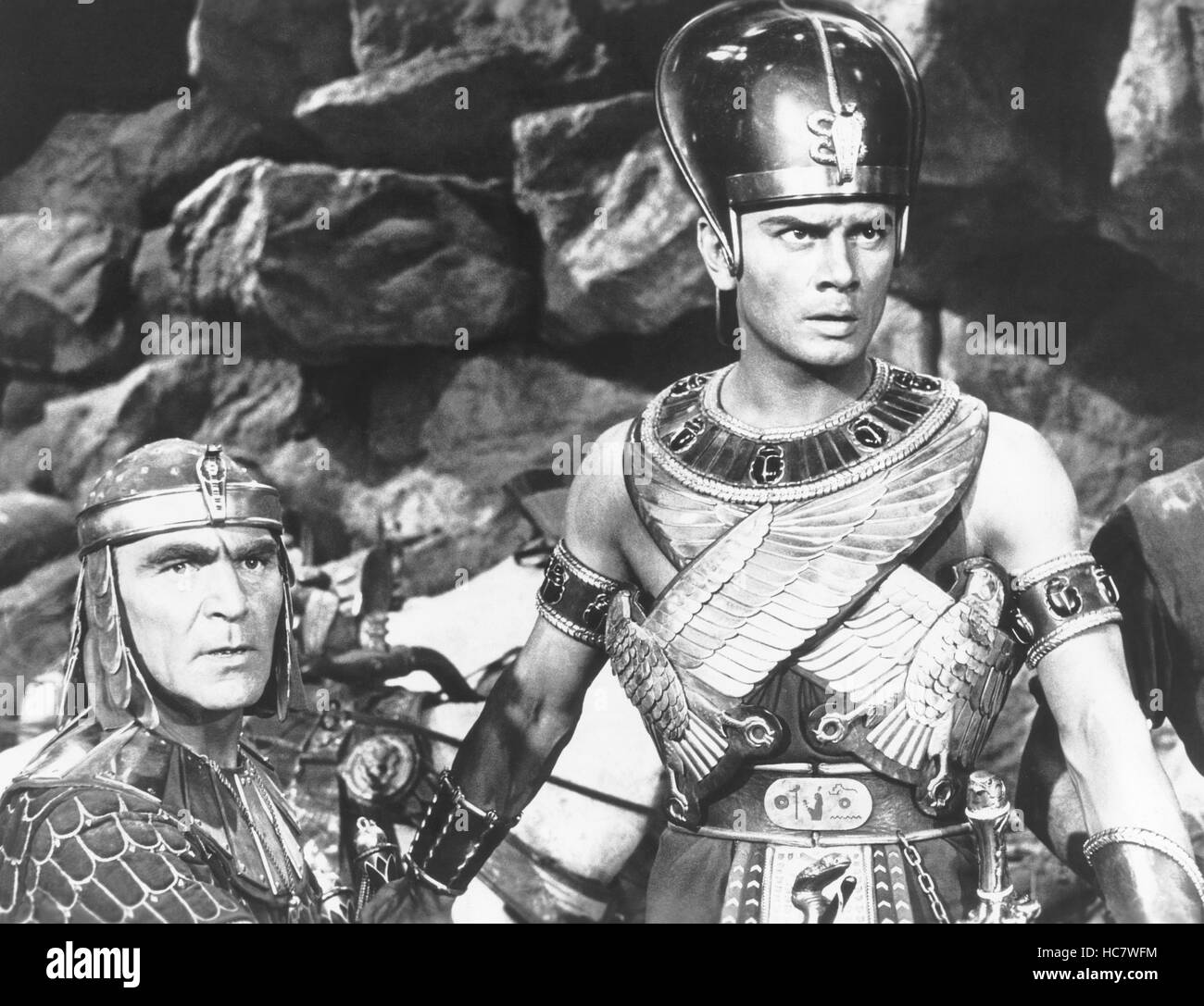 THE TEN COMMANDMENTS, from left, Henry Wilcoxon, Yul Brynner, 1956 ...