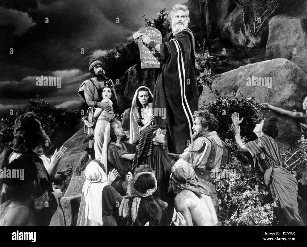 THE TEN COMMANDMENTS, Charlton Heston, (top), 1956 Stock Photo - Alamy
