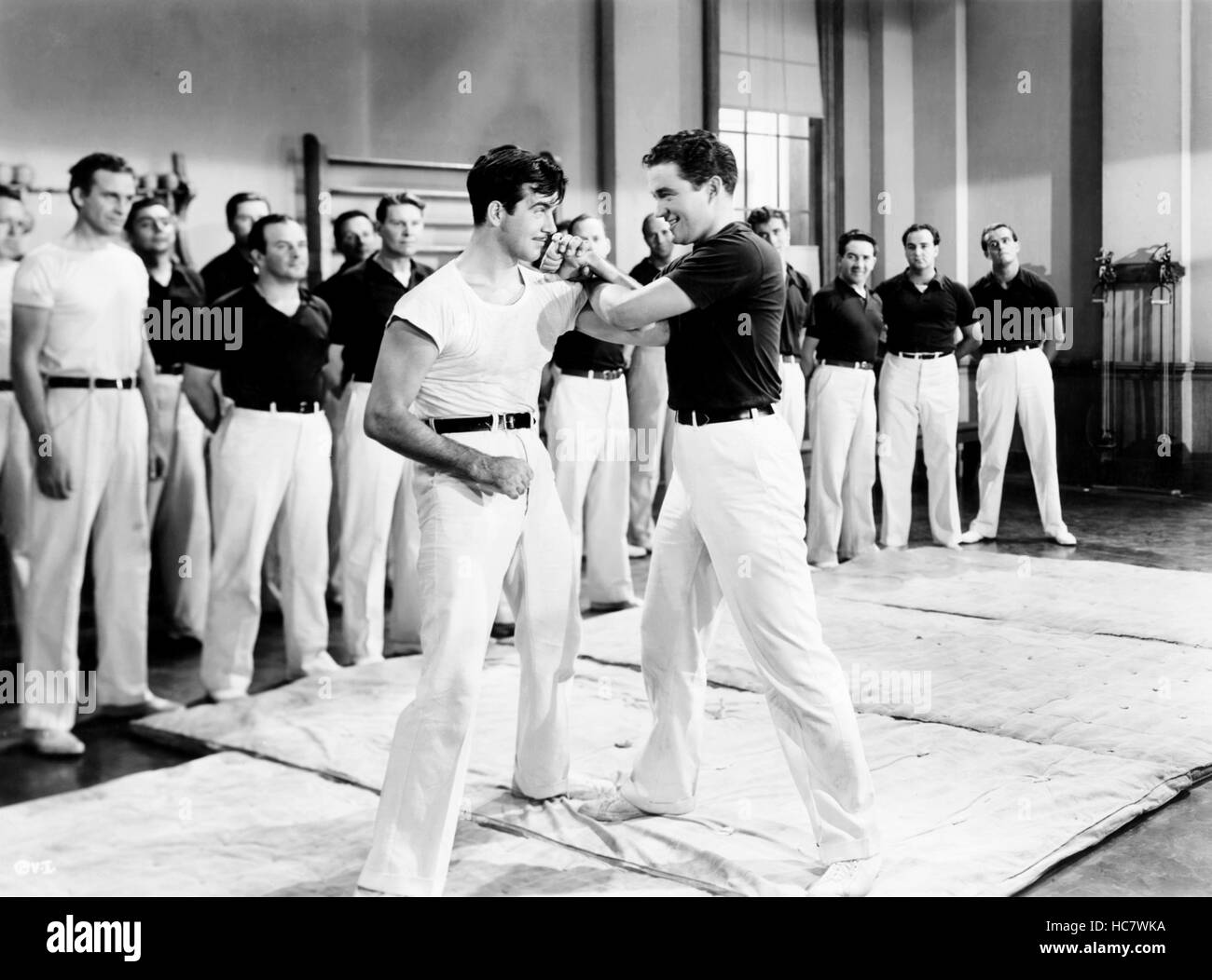TEAR GAS SQUAD, from left, front, John Payne, Dennis Morgan, 1940 Stock ...
