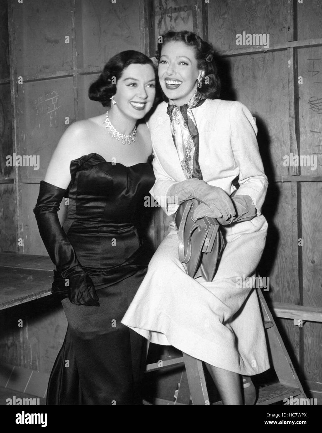 TELL IT TO THE JUDGE, Rosalind Russell (left) is visited by Loretta ...