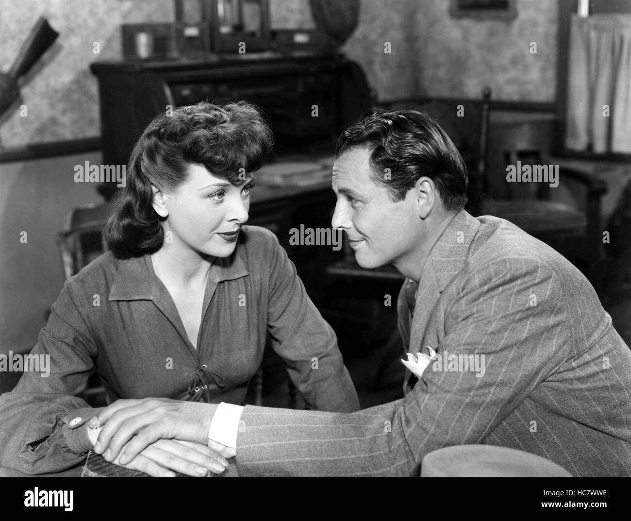 THE TEXAN MEETS CALAMITY JANE, from left, Evelyn Ankers, James Ellison ...