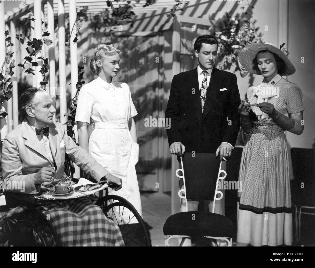 THE TEMPTRESS, from left: John Stuart, Shirley Quentin, Don Stannard ...