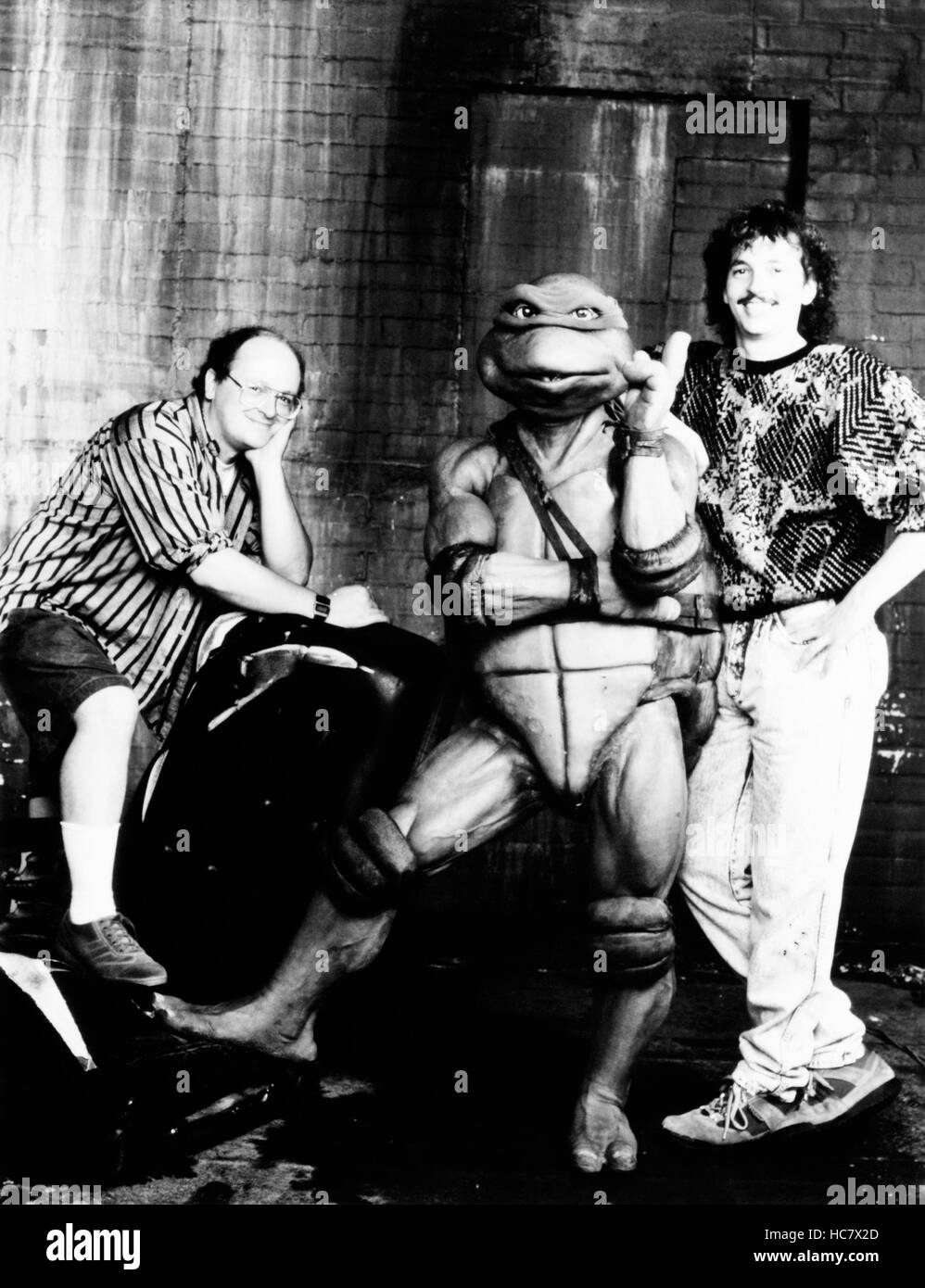 TEENAGE MUTANT NINJA TURTLES, character creators Peter Laird (left) and ...