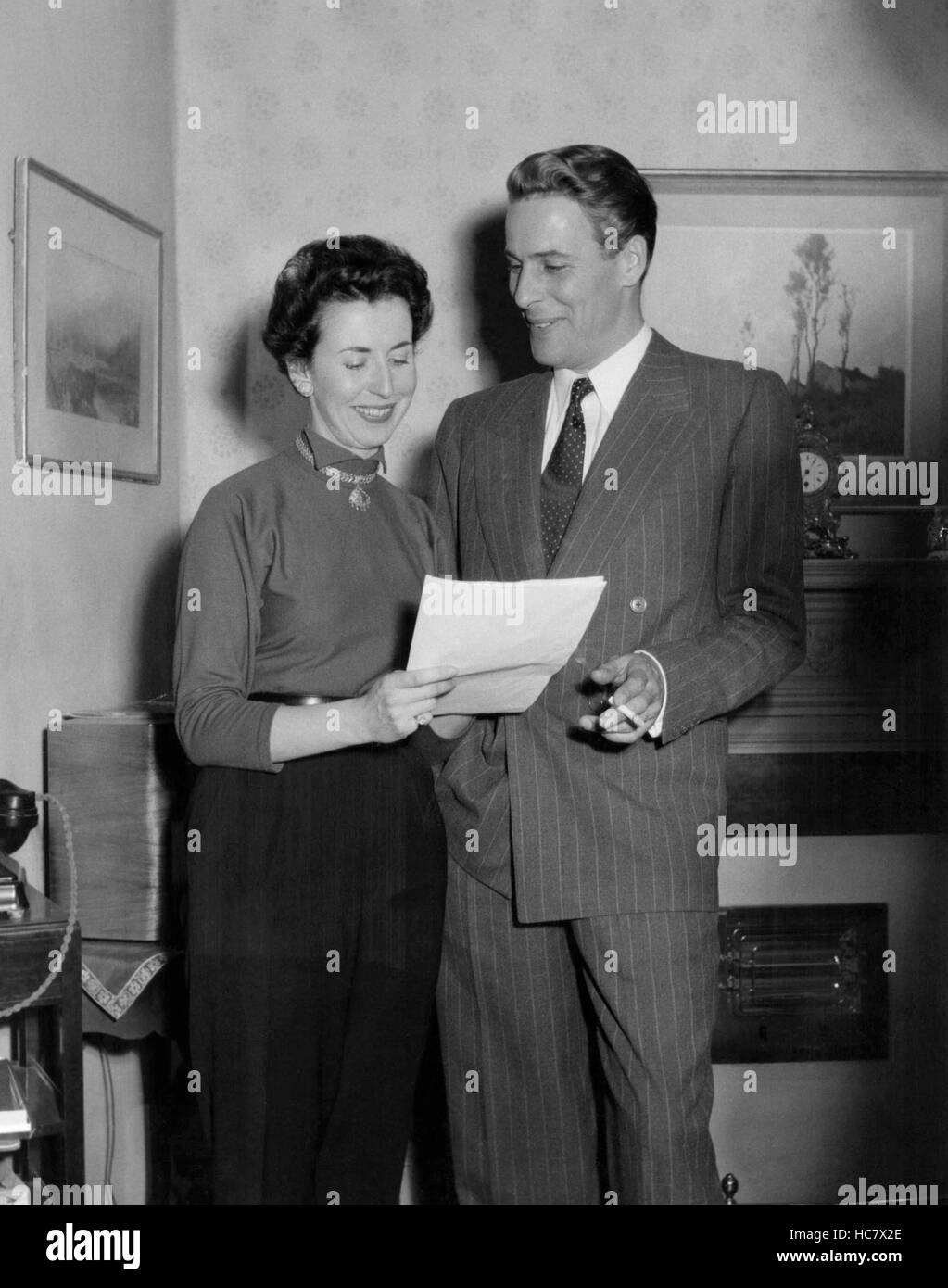 THE TECKMAN MYSTERY, director Wendy Toye, John Justin, 1954 Stock Photo ...