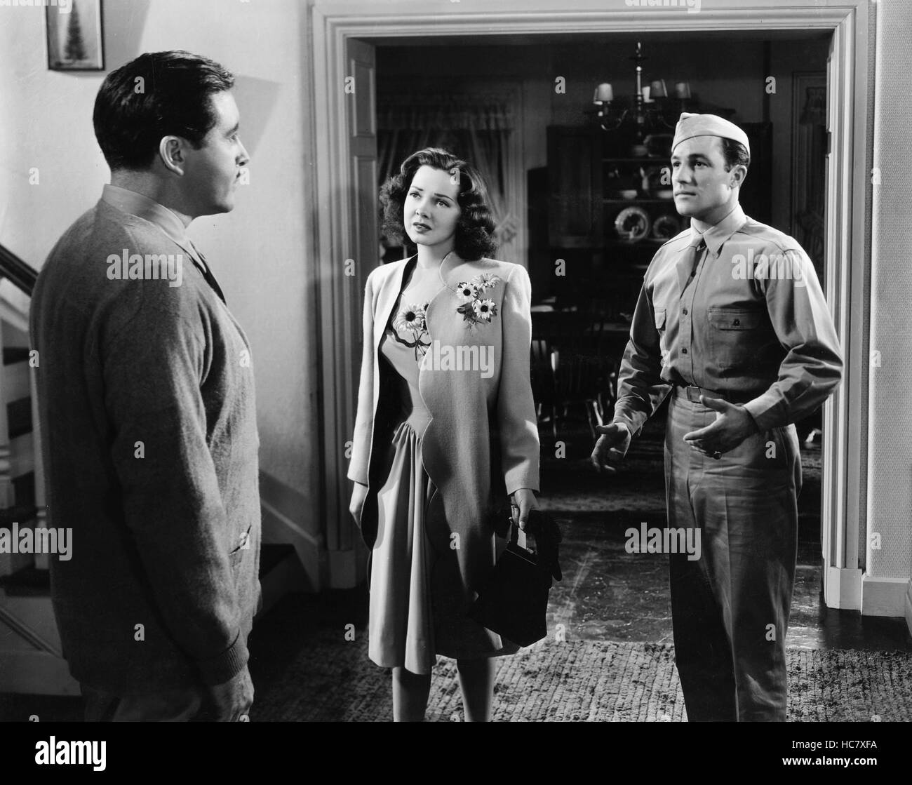 THOUSANDS CHEER, from left: John Boles, Kathryn Grayson, Gene Kelly ...