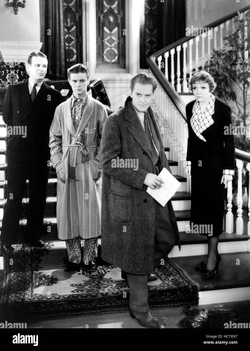 THREE-CORNERED MOON, from left, Wallace Ford, Tom Brown, Hardie ...