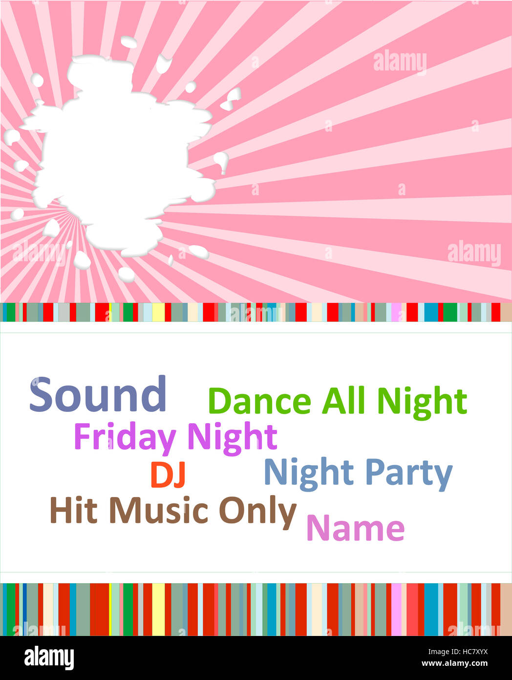 Dancing Colorful Girl Splash Paint Dance Banner Stock Photo - Alamy