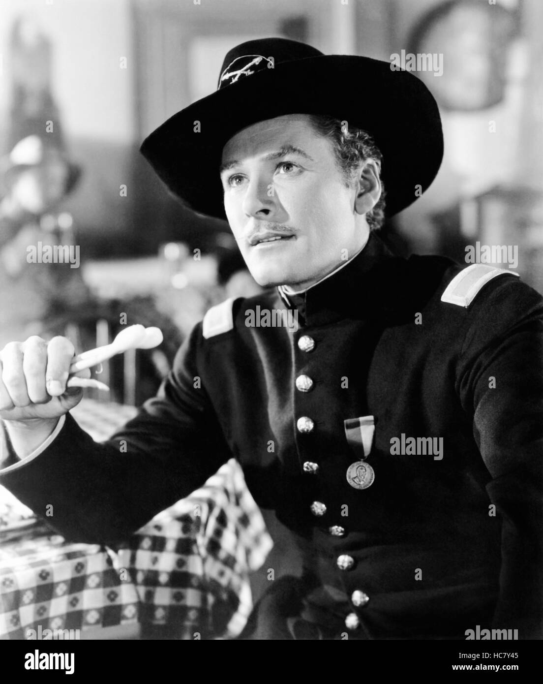 THEY DIED WITH THEIR BOOTS ON, Errol Flynn as George Armstrong Custer ...