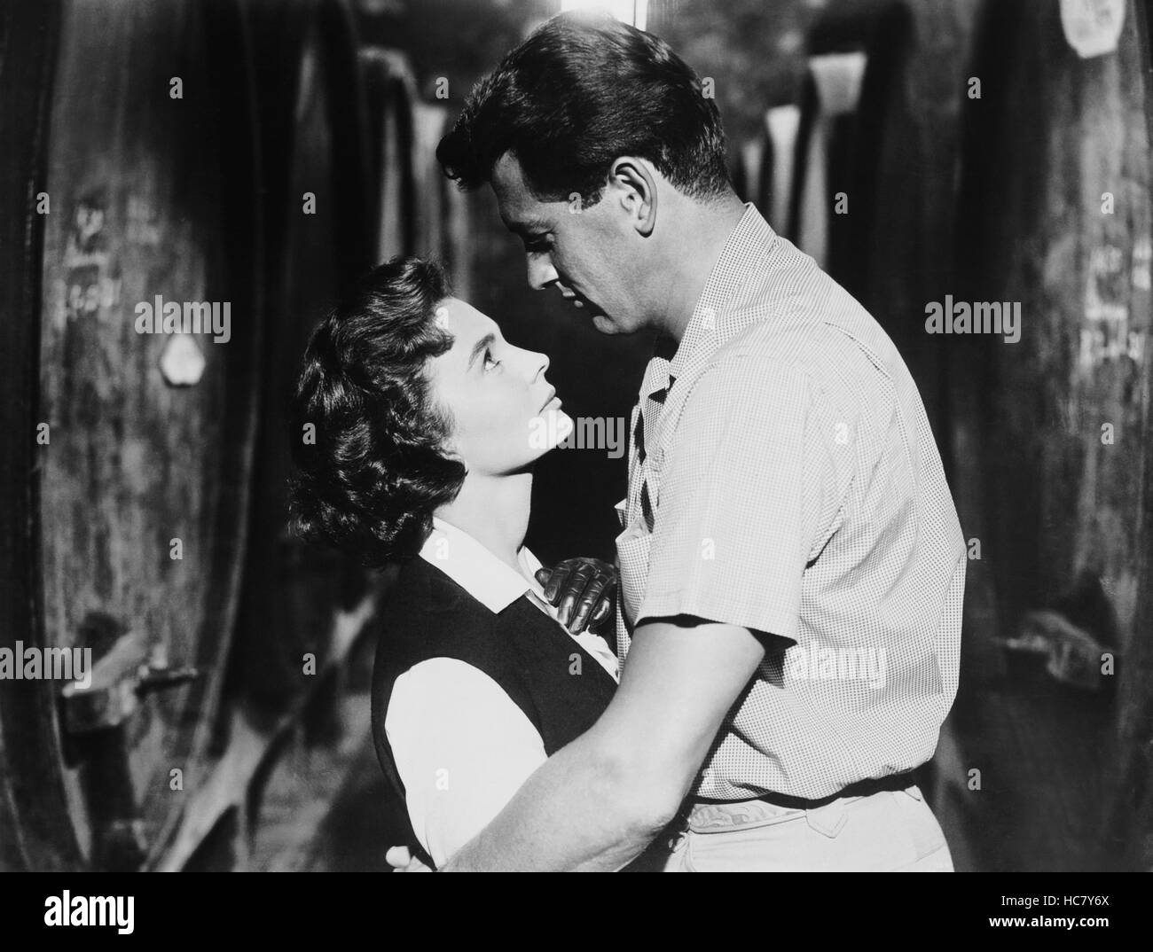 THIS EARTH IS MINE, from left: Jean Simmons, Rock Hudson, 1959 Stock ...