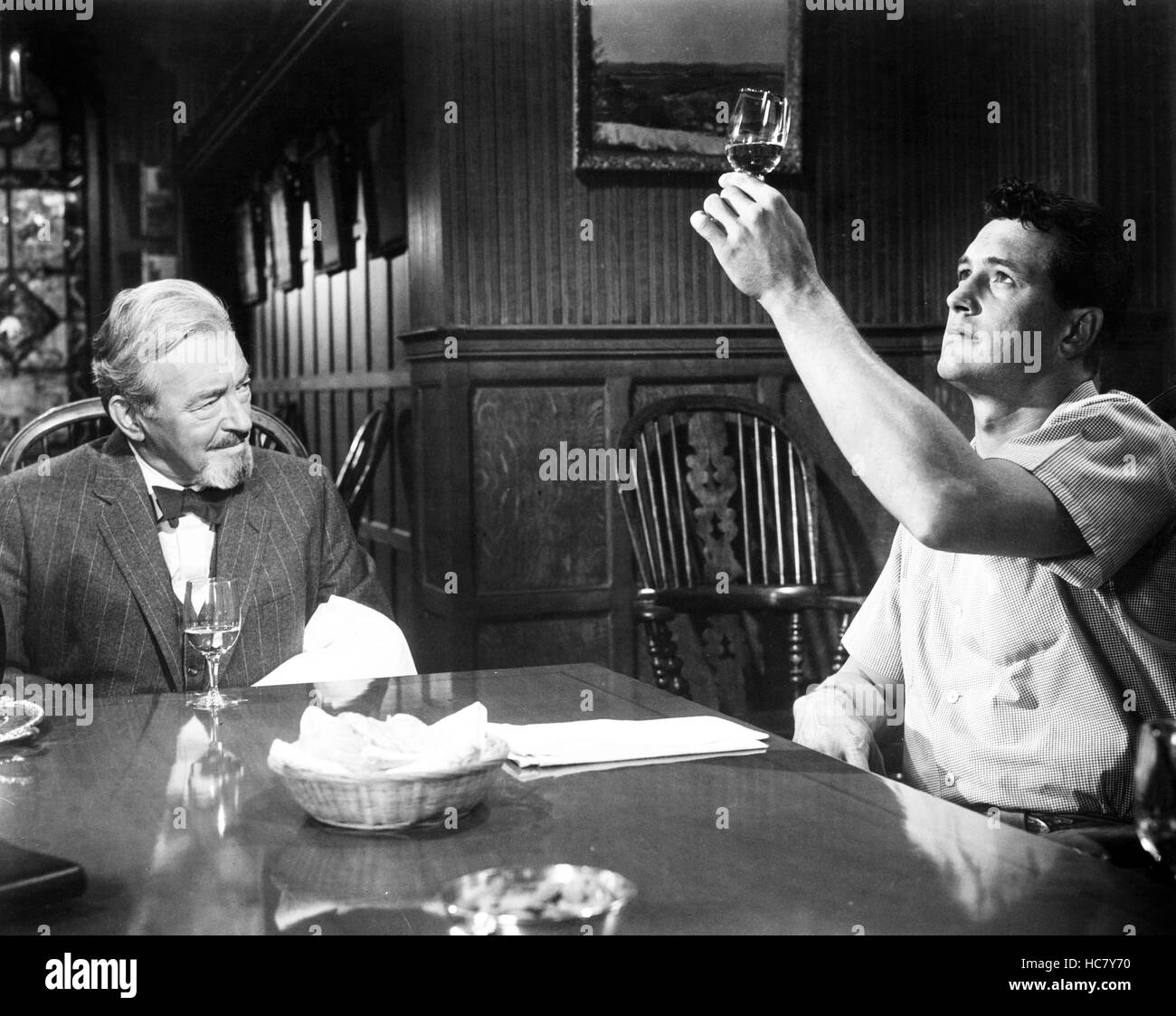 THIS EARTH IS MINE, from left: Claude Rains, Rock Hudson, 1959 Stock ...