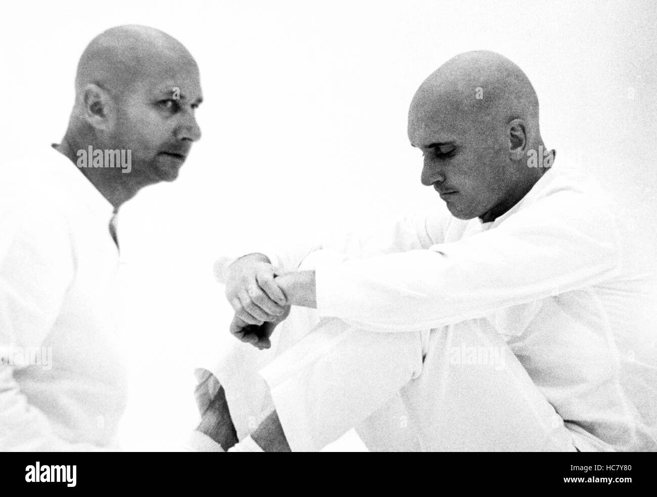 THX 1138, from left, Donald Pleasence, Robert Duvall, 1971 Stock Photo ...