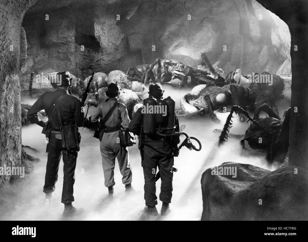 THEM!, soldiers and police uncover a nest of giant mutant ants, 1954 ...