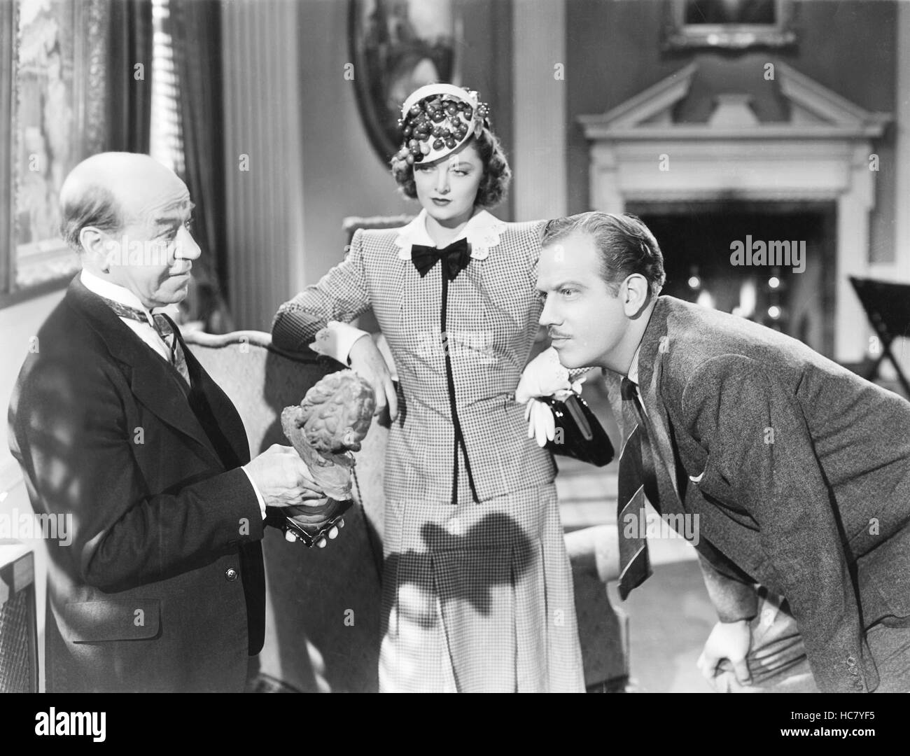 THIRD FINGER, LEFT HAND, from left: Donald Meek, Myrna Loy, Melvyn ...