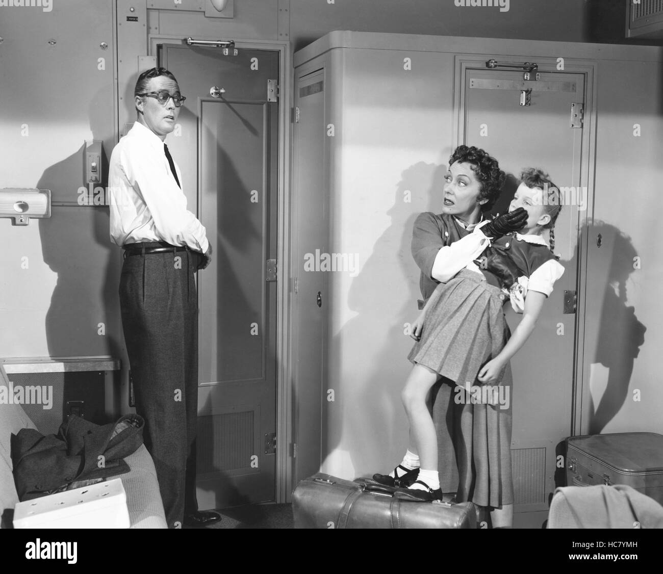 THREE FOR BEDROOM C, from left, James Warren, Gloria Swanson, Janine ...