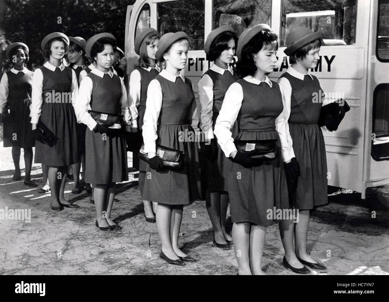 13 FRIGHTENED GIRLS!, 1963 Stock Photo - Alamy