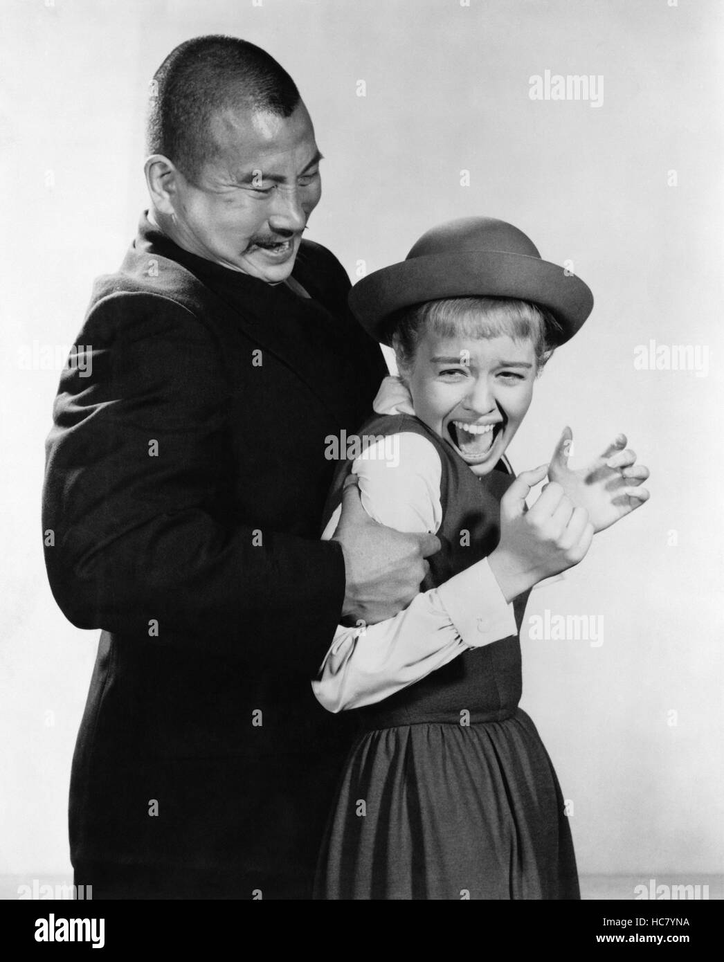 13 FRIGHTENED GIRLS!, Khigh Dhiegh, Kathy Dunn, 1963 Stock Photo - Alamy