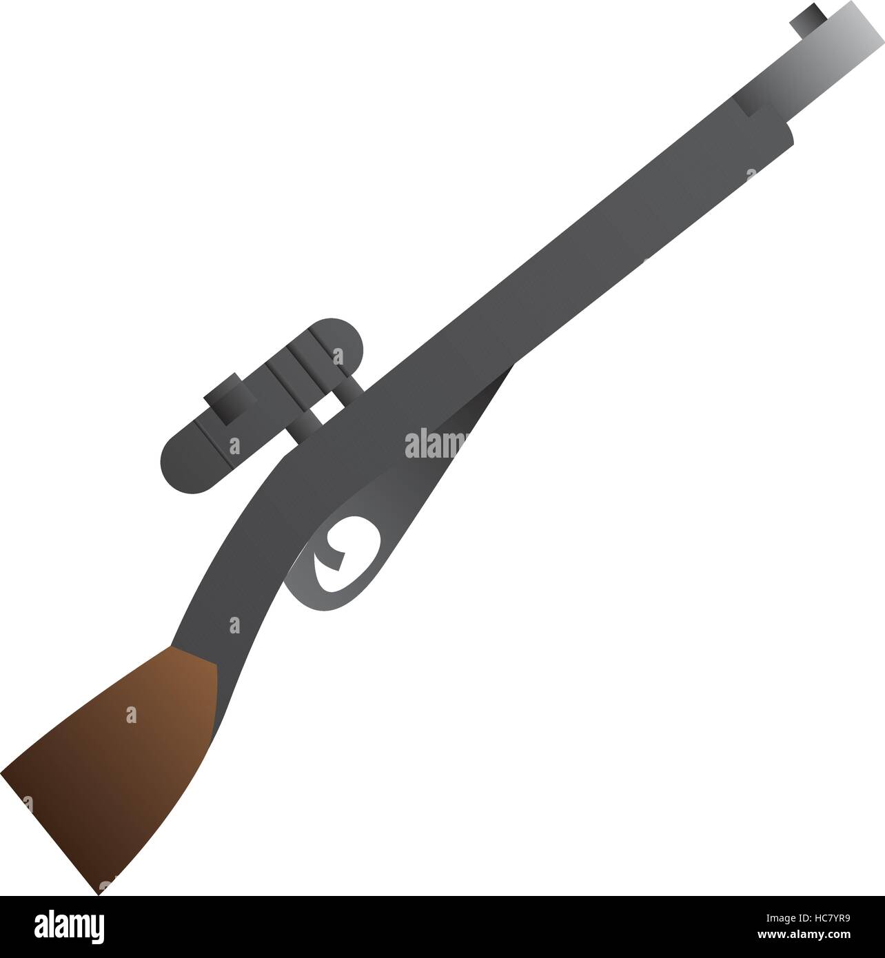 Isolated shotgun on a white background, Vector illustration Stock ...