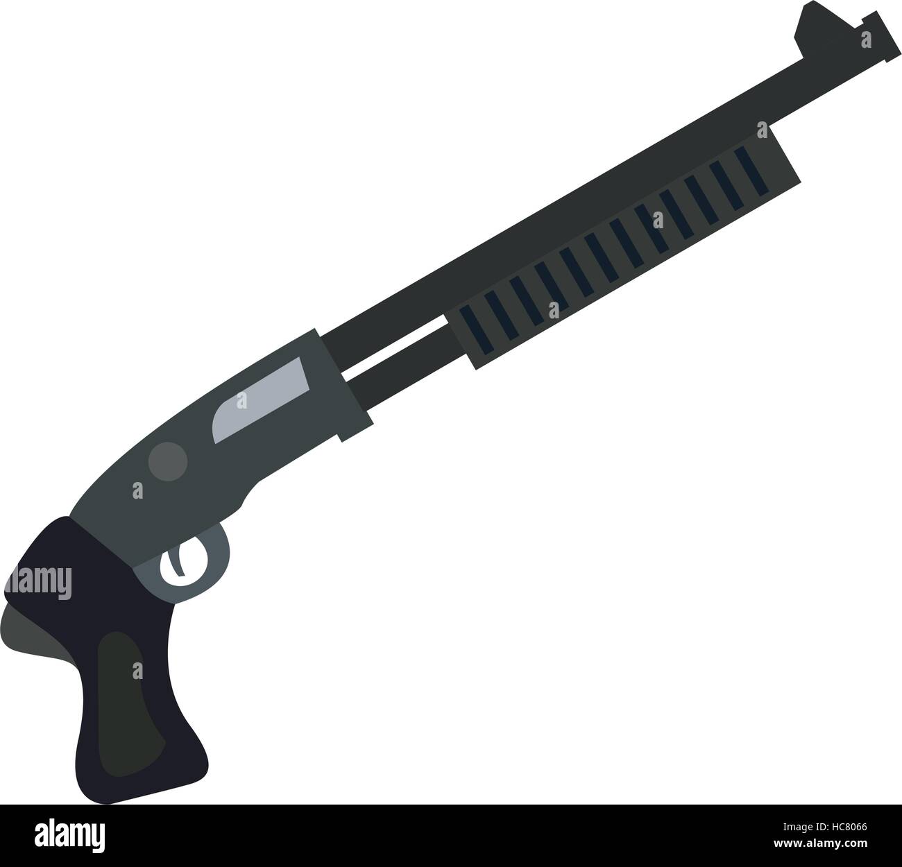 Isolated shotgun on a white background, Vector illustration Stock ...