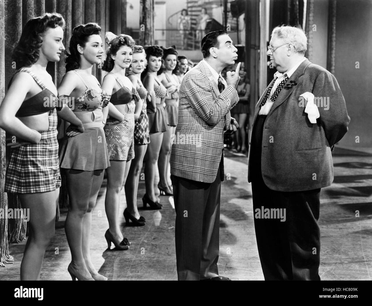 THANK YOUR LUCKY STARS, from left, center, Eddie Cantor, S.Z. Sakall ...