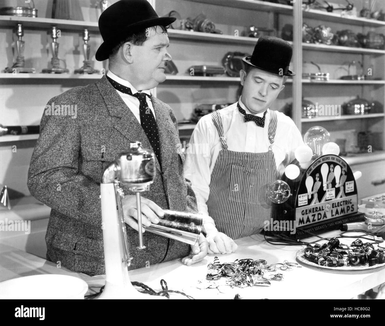 TIT FOR TAT, Oliver Hardy, Stan Laurel, 1935 Stock Photo - Alamy