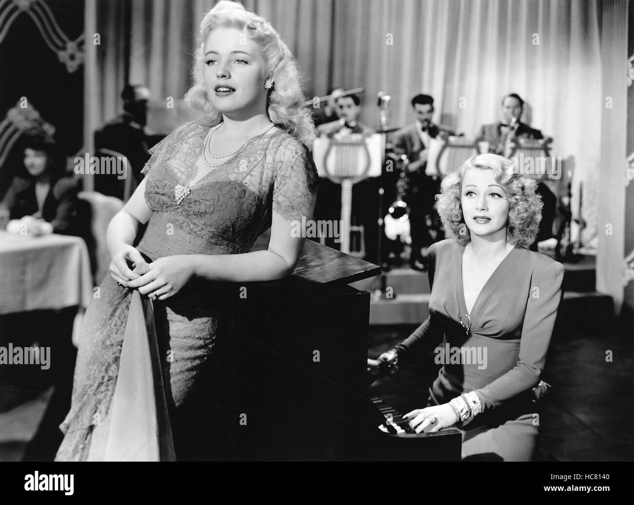 TIMBER QUEEN, from left, Mary Beth Hughes, June Havoc, 1944 Stock Photo ...