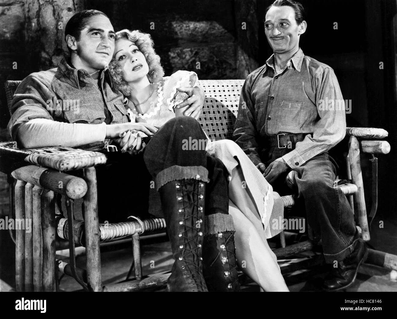 TIMBER QUEEN, from left, Sheldon Leonard, June Havoc, George E. Stone ...