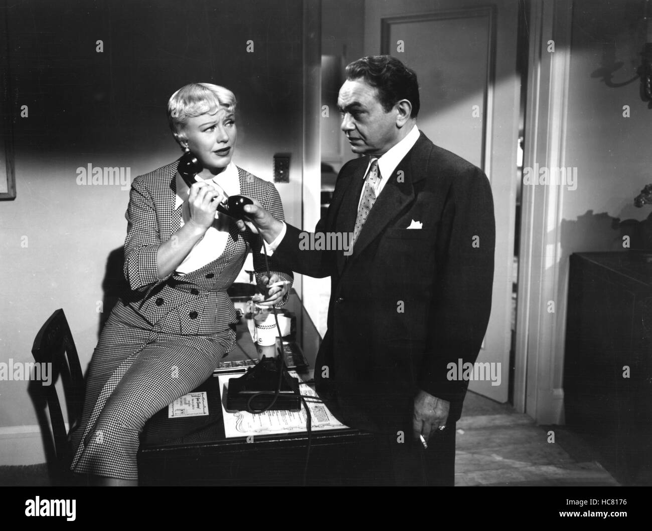 TIGHT SPOT, Ginger Rogers, Edward G. Robinson, 1955 Stock Photo - Alamy
