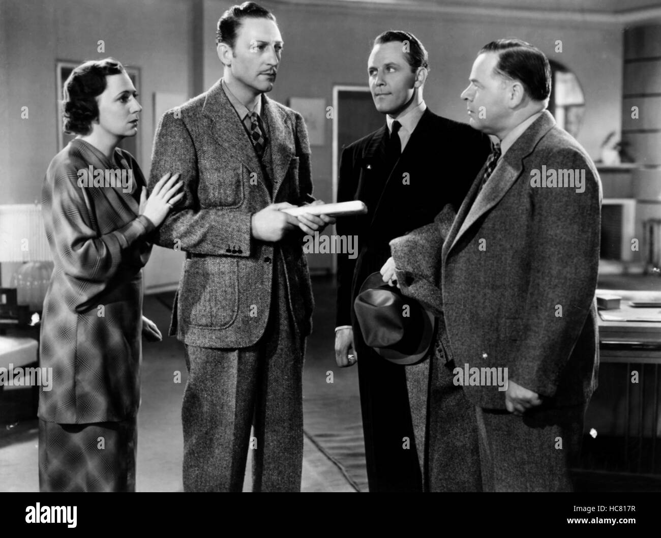 TIMES SQUARE PLAYBOY, from left, Kathleen Lockhart, Warren William, Dick Purcell, Gene Lockhart ...